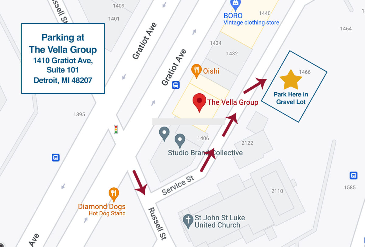 Location & Parking - The Vella Group